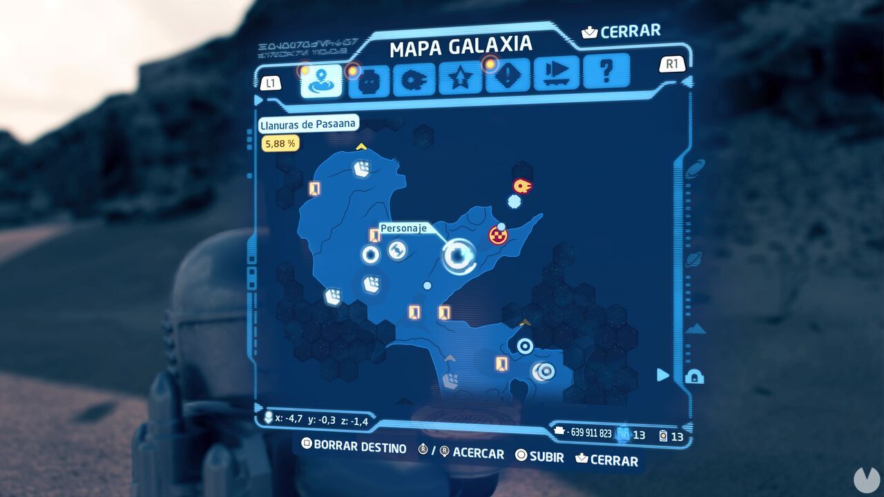 Ladrillos de Pasaana en LEGO Star Wars The Skywalker Saga