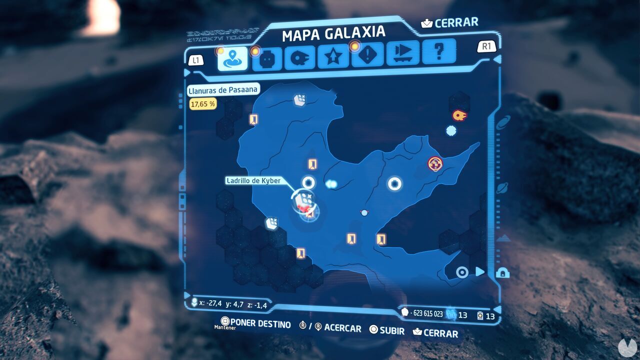 Ladrillos de Pasaana en LEGO Star Wars The Skywalker Saga