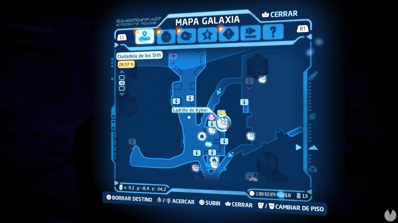 Ladrillos de Exegol en LEGO Star Wars The Skywalker Saga