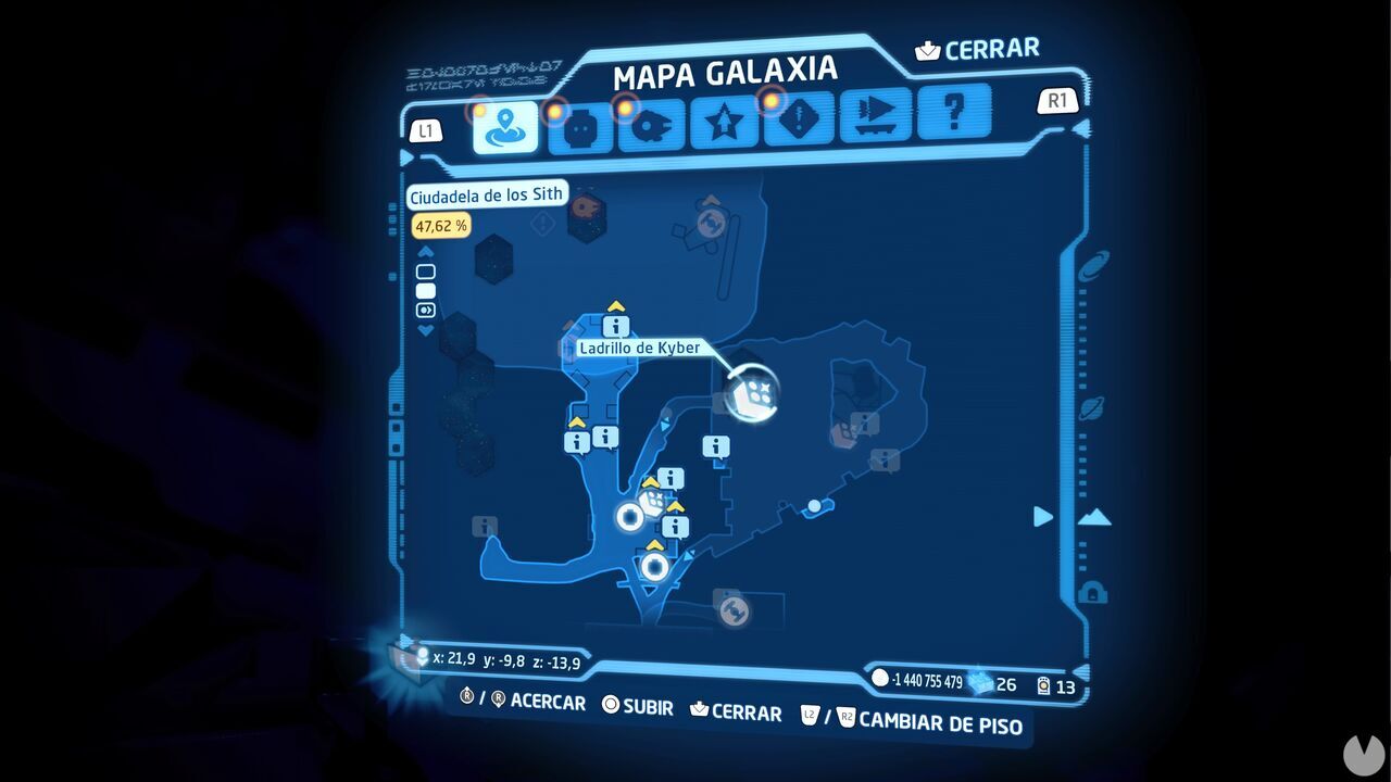 Ladrillos de Exegol en LEGO Star Wars The Skywalker Saga