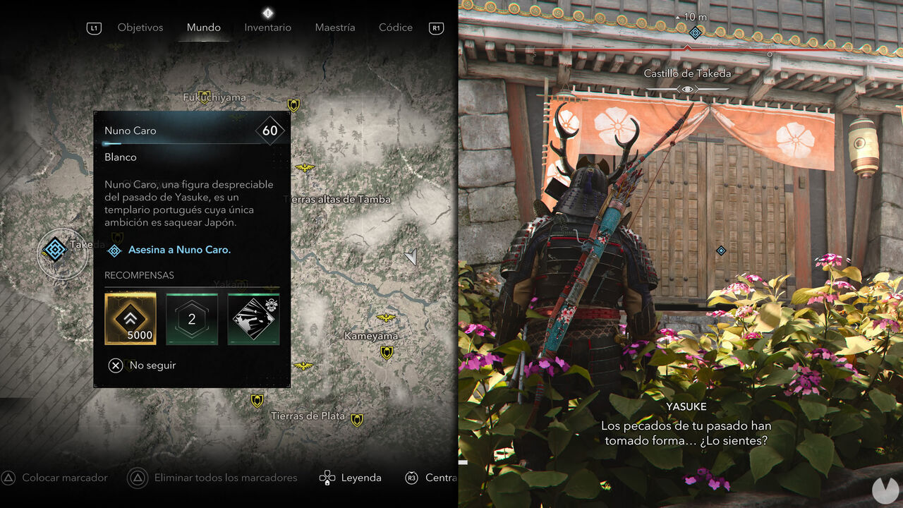 Templarios en Assassin's Creed Shadows: Localización de todos los objetivos