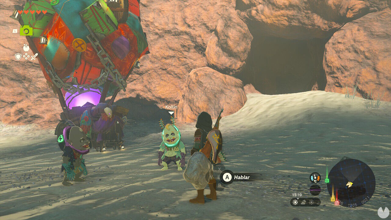 Localización de Koltin y todos sus tesoros en Zelda: Tears of the Kingdom