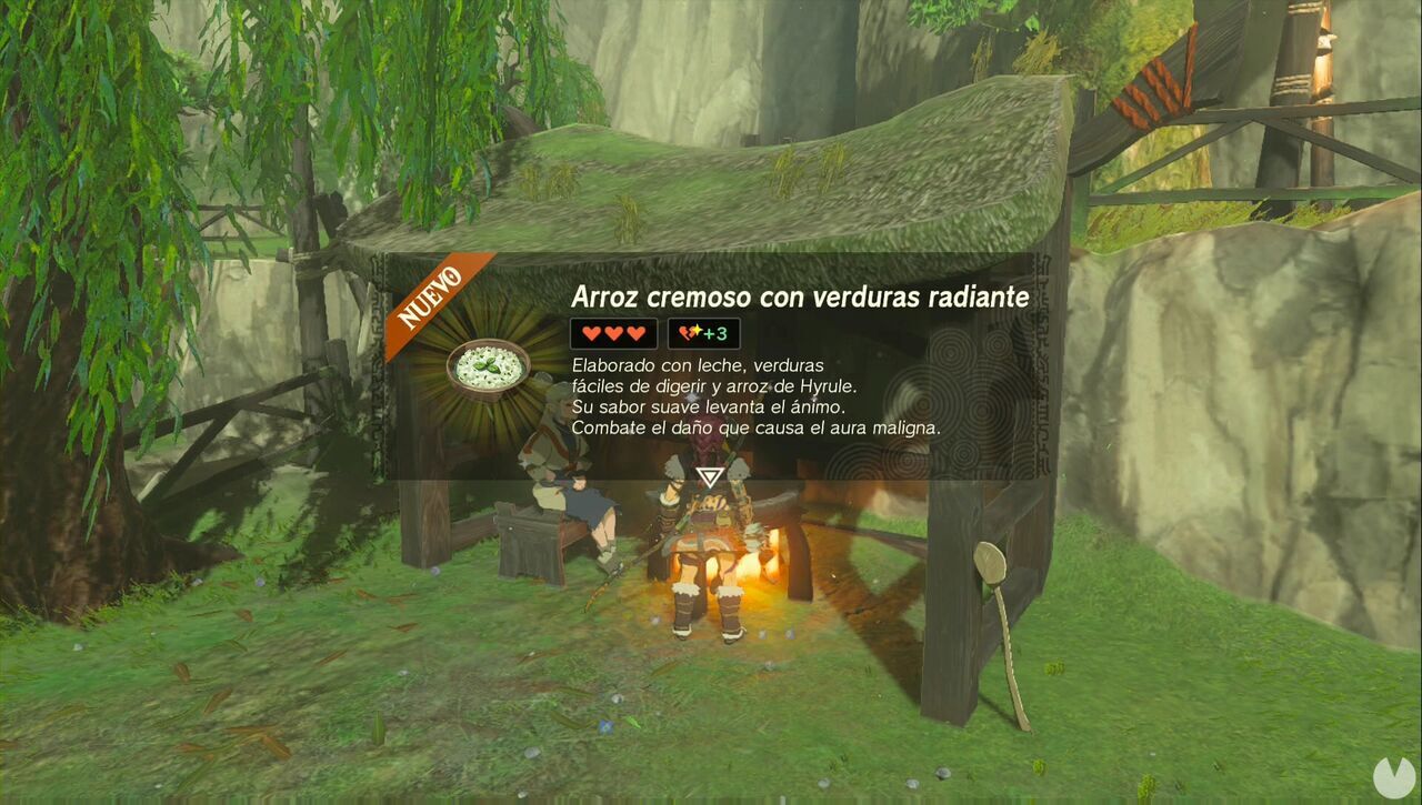Nada como el arroz cremoso en Zelda: Tears of the Kingdom