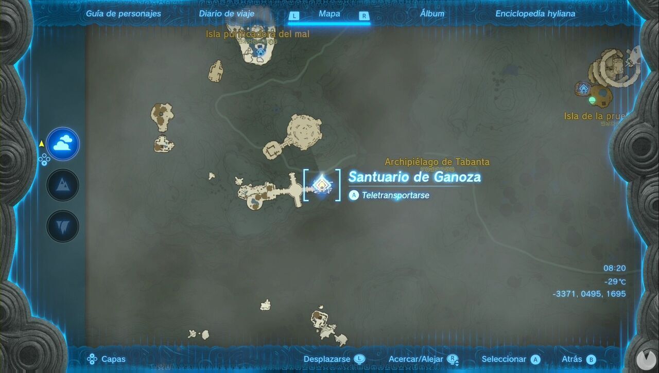 Santuario de Ganoza en Zelda: Tears of the Kingdom - Solución y cómo llegar