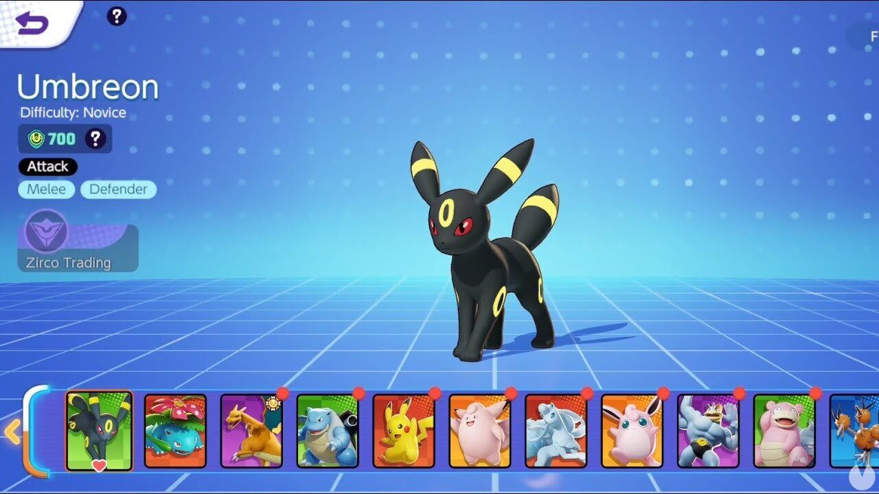 Umbreon en Pokémon Unite: Mejor build, objetos, ataques y consejos