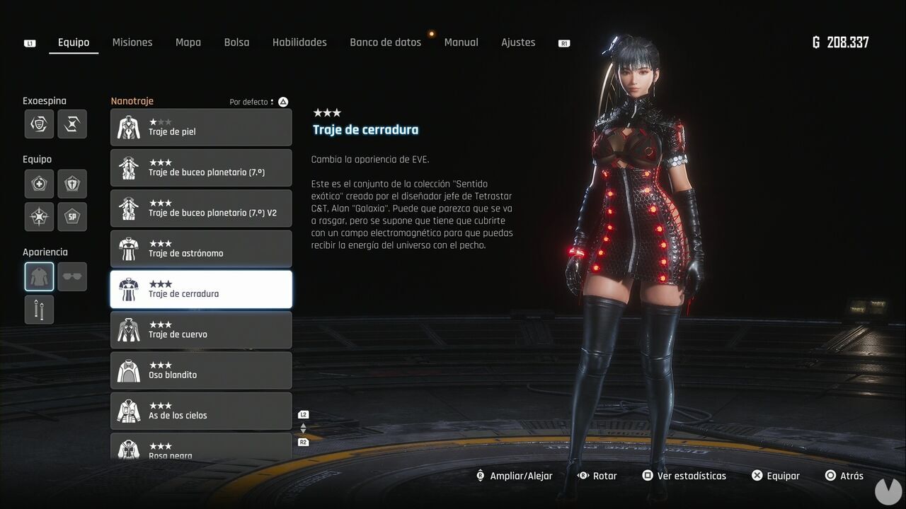 TODOS los trajes en Stellar Blade y cómo conseguirlos