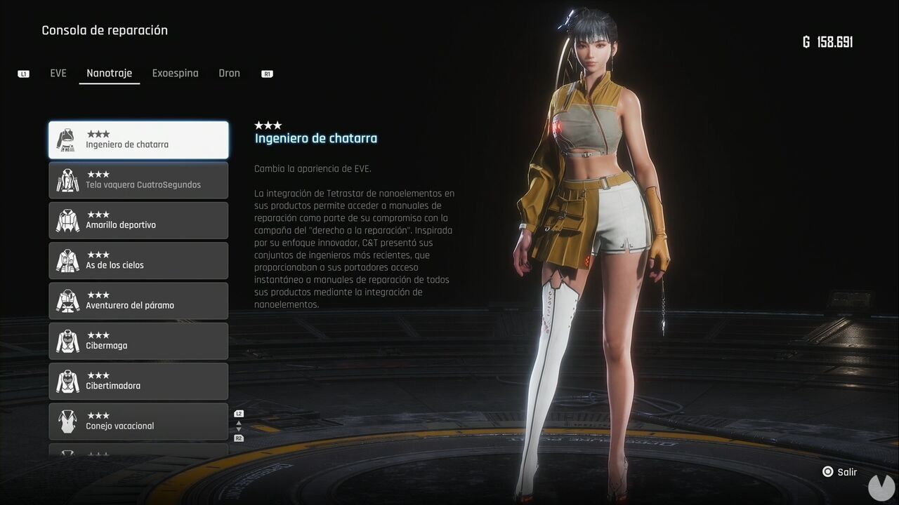 TODOS los trajes en Stellar Blade y cómo conseguirlos