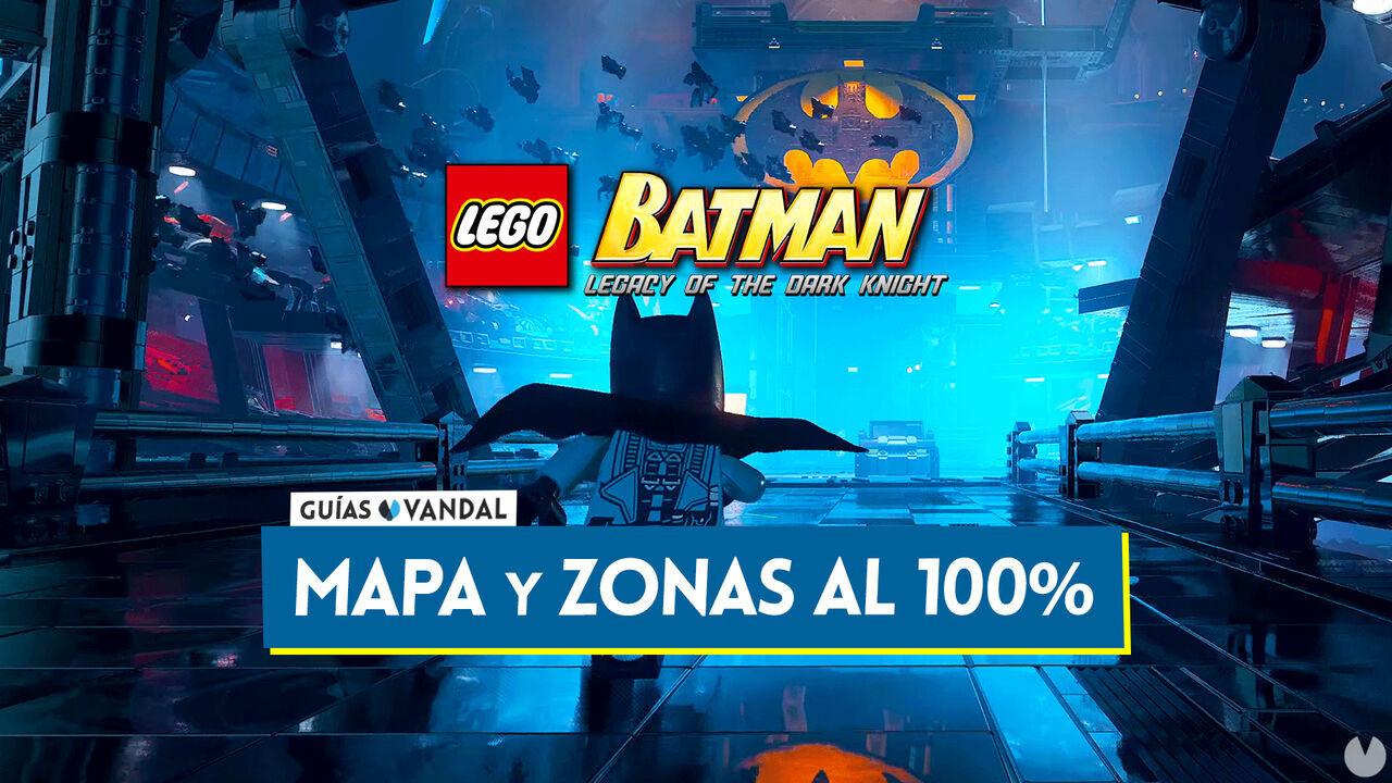 Mapa al 100 % y zonas de LEGO Batman El Legado del Caballero Oscuro