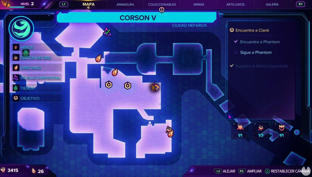 Corson V en Ratchet & Clank: Una dimensión aparte al 100%