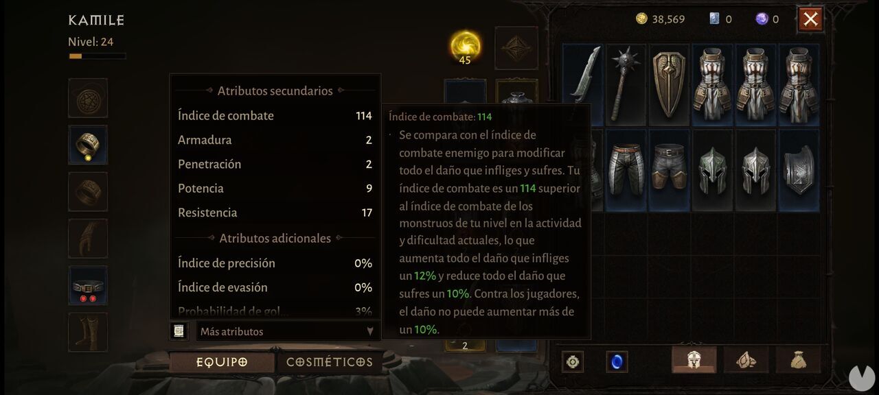 Atributos de Diablo Immortal: Todos los tipos de stats explicados