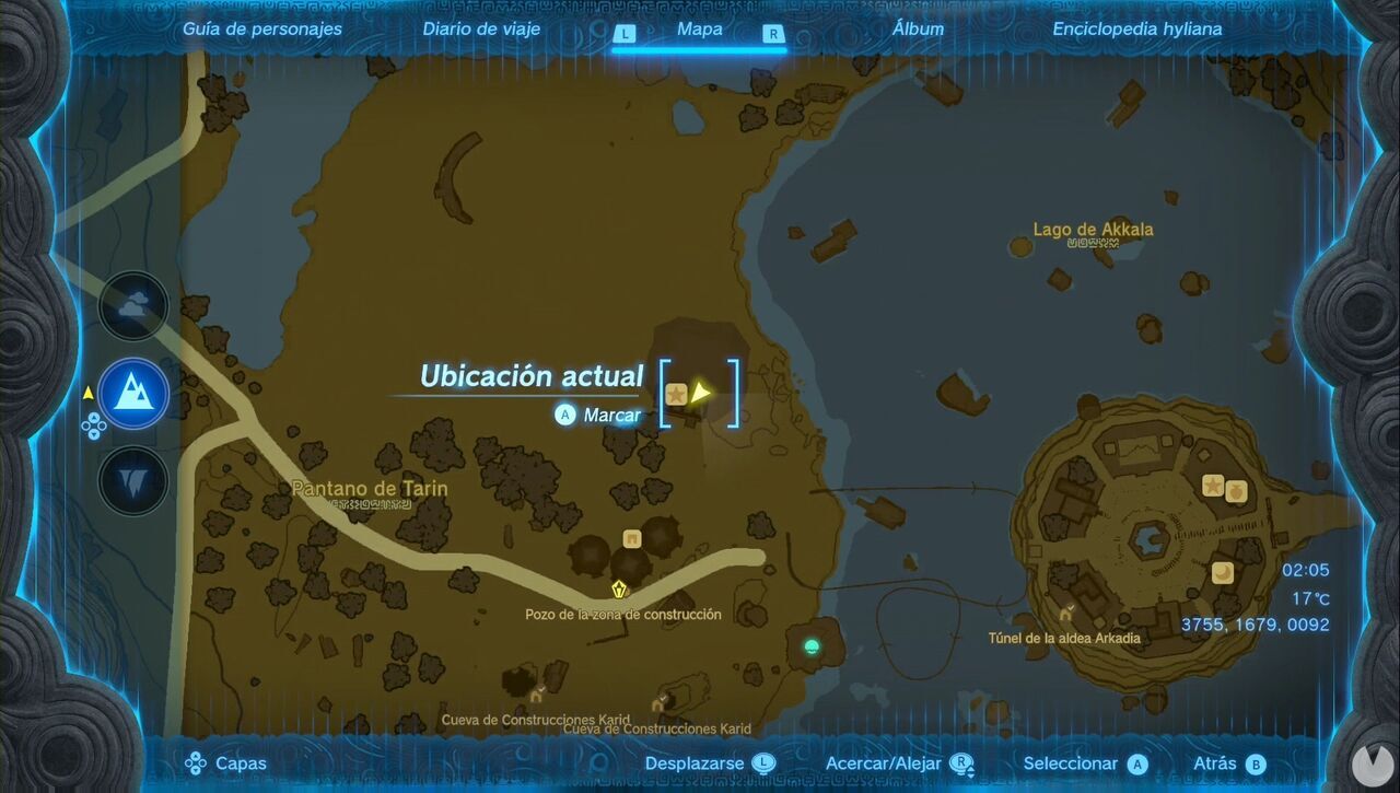 El circuito de Arkadia en Zelda: Tears of the Kingdom