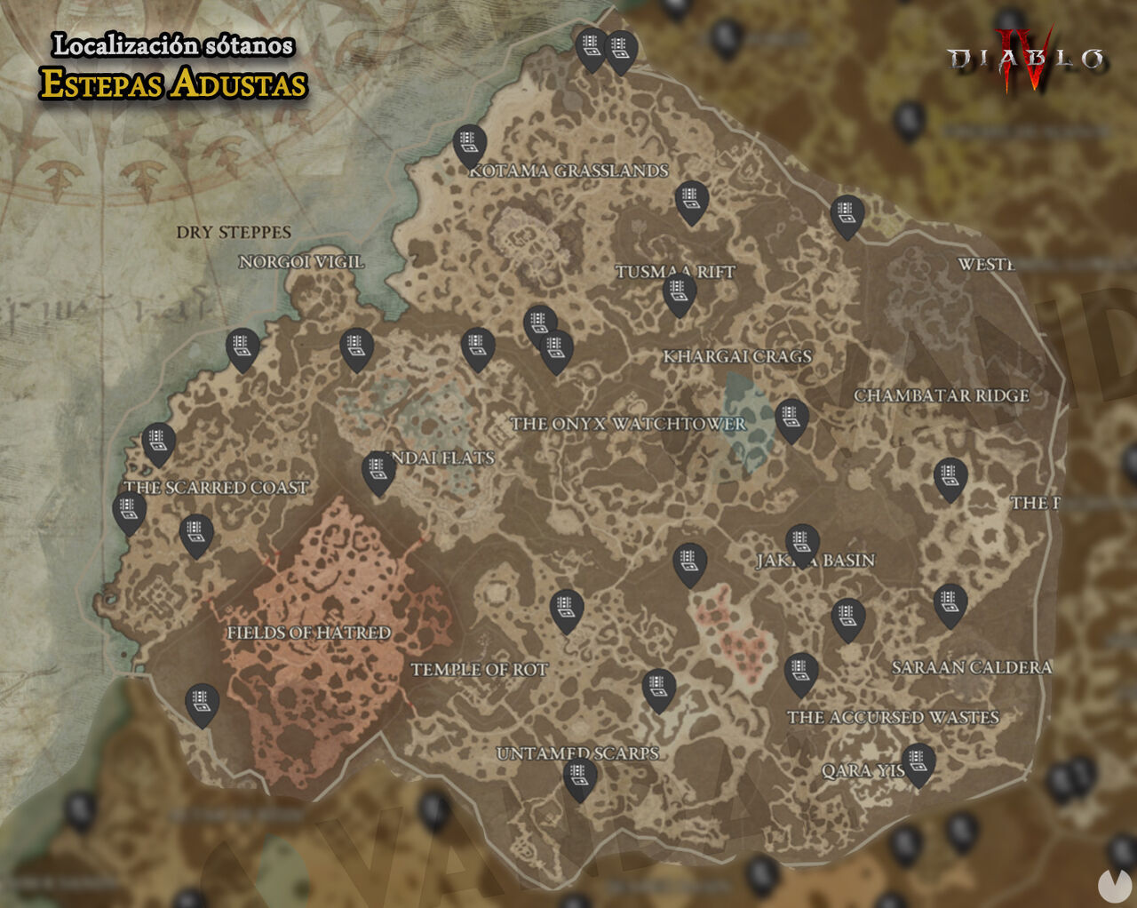 Diablo 4: TODOS los sótanos - Localización y recompensas