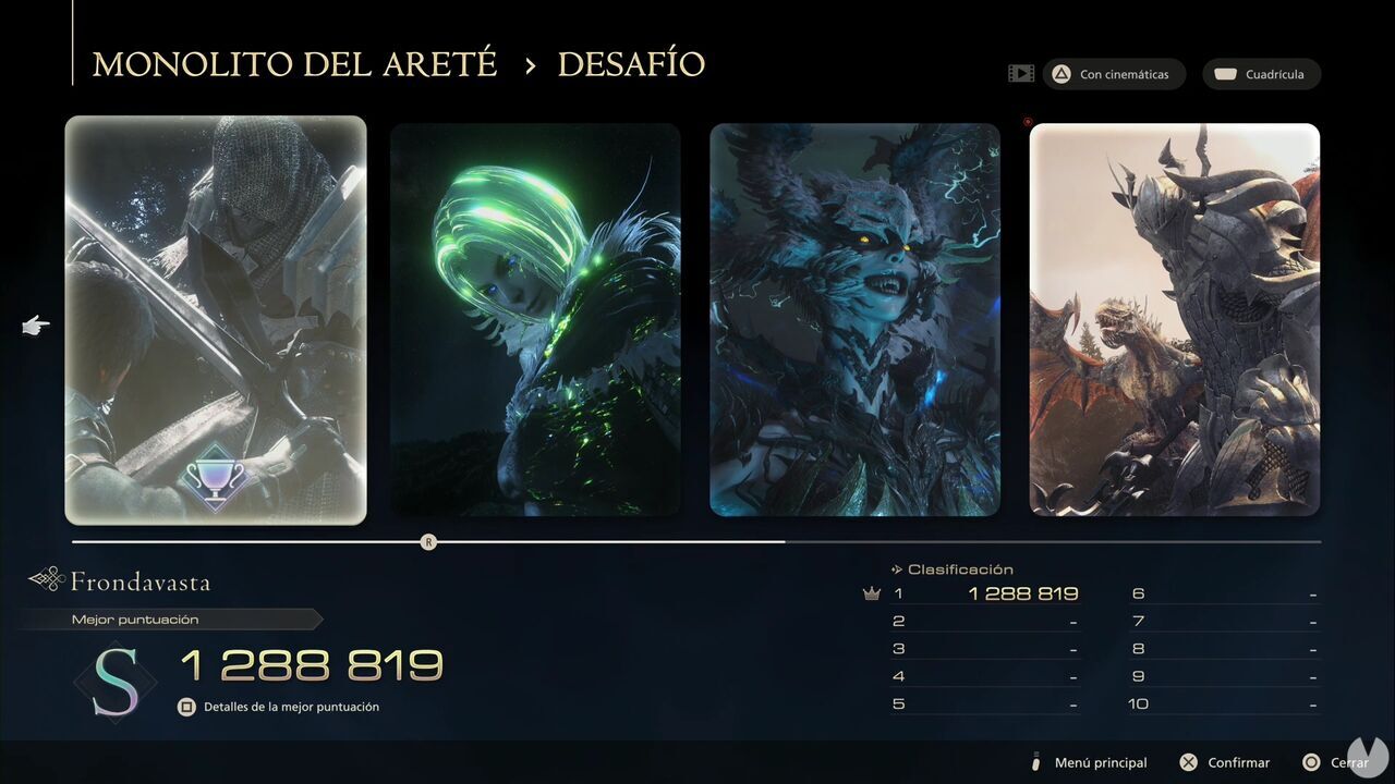 Modo Fase y modo Desafío en Final Fantasy XVI