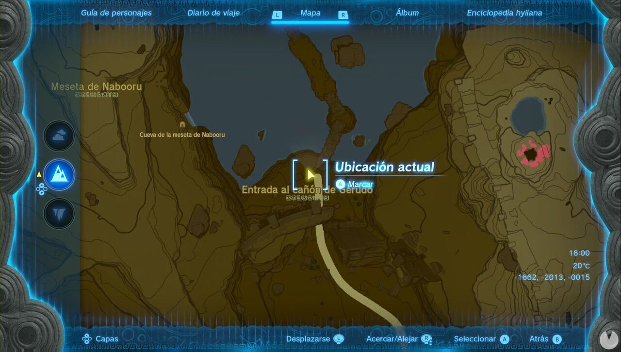 Infortunio en el cañón de Gerudo en Zelda: Tears of the Kingdom