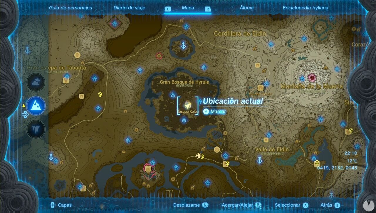 Círculos enormes que giran en Zelda: Tears of the Kingdom