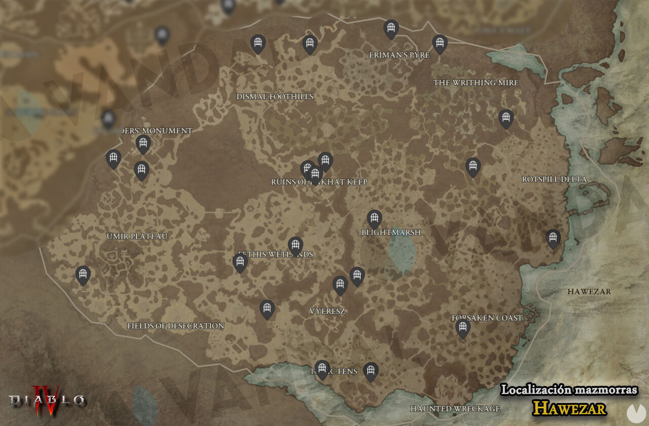 Diablo 4: TODAS las mazmorras - Localización y recompensas