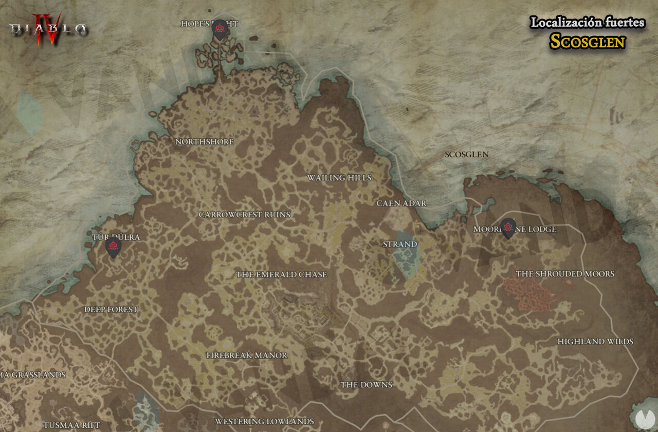 Diablo 4: TODOS los fuertes - Localización, recompensas y detalles