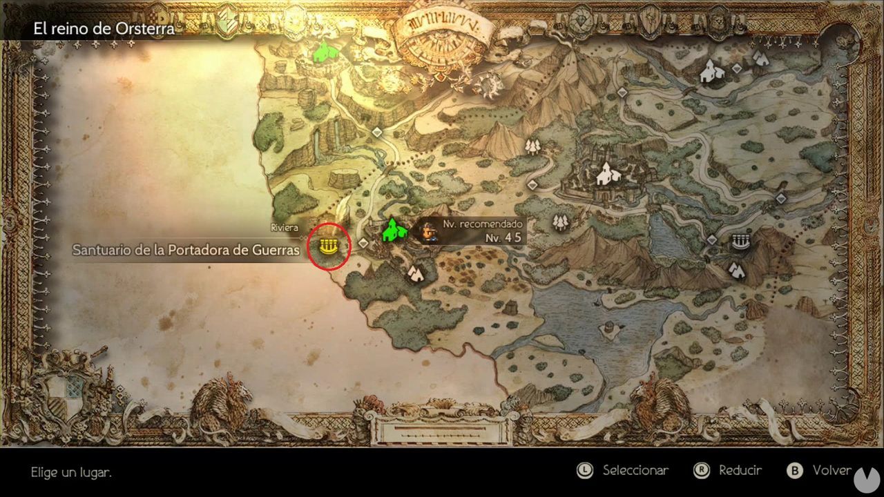 Santuario de la Portadora de Guerras y derrotar a Winnehild - Octopath ...