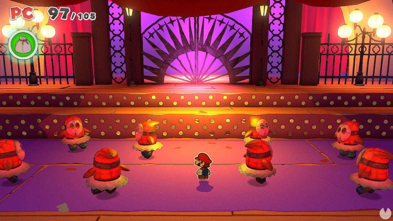 Gran teatro imperial al 100% en Paper Mario: The Origami King