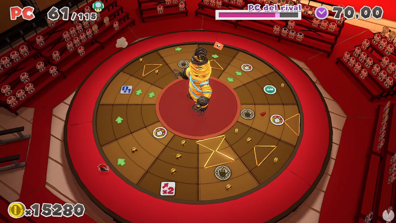 Gran teatro imperial al 100% en Paper Mario: The Origami King