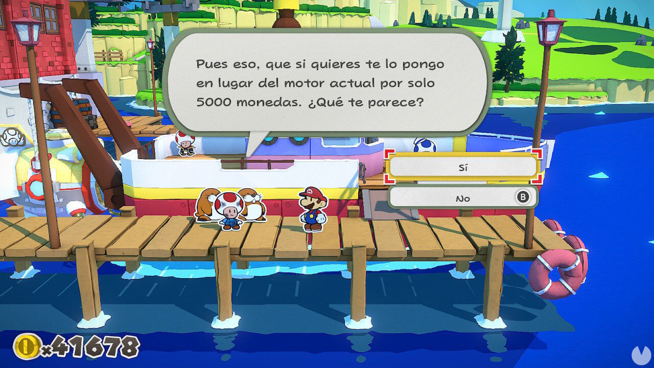 Océano Eterno al 100% en Paper Mario: The Origami King