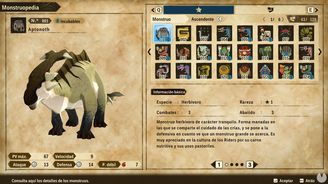 Aptonoth en Monster Hunter Stories 2: cómo cazarlo y recompensas