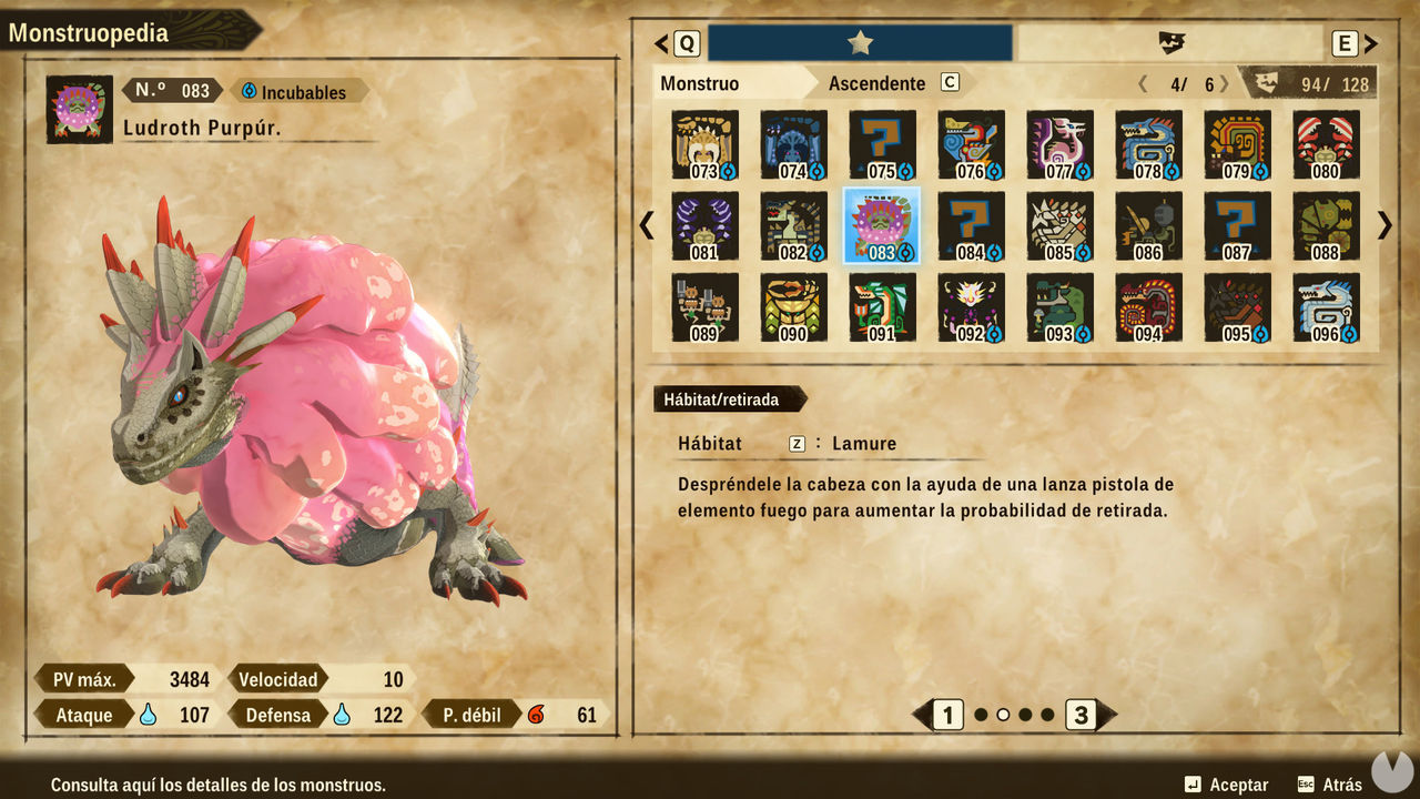 Ludroth Purpúr. en Monster Hunter Stories 2: cómo cazarlo y recompensas