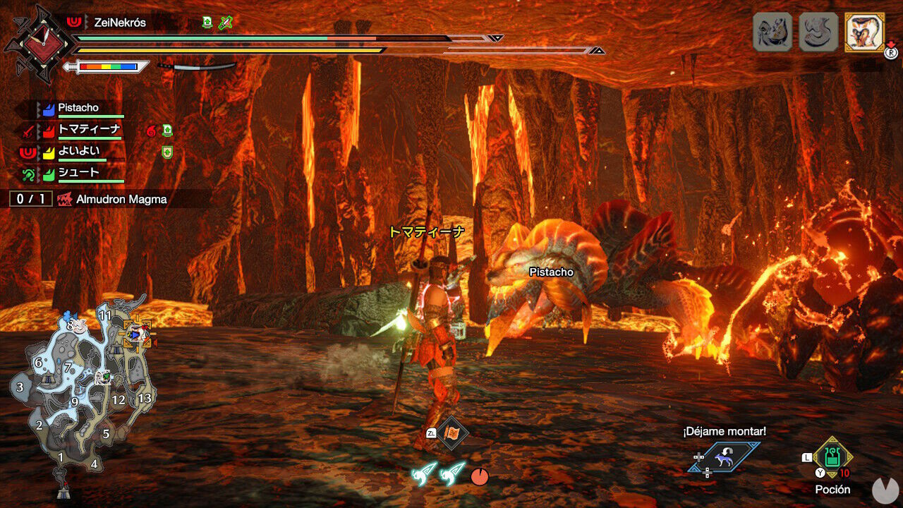 Almudron Magma en Monster Hunter Rise: Cómo cazarlo y recompensas