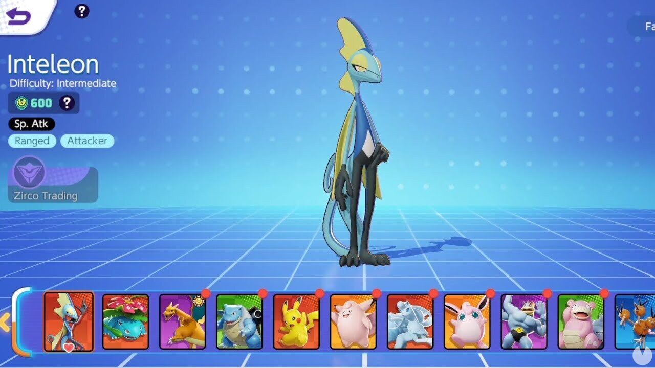 Inteleon en Pokémon Unite: Mejor build, objetos, ataques y consejos
