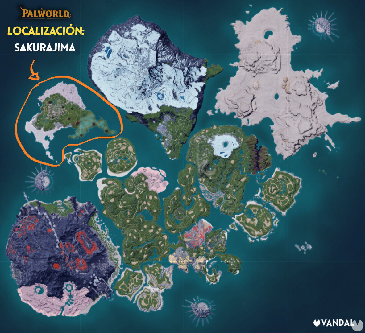 Palworld: ¿Cómo visitar la nueva isla Sakurajima? Localización y requisitos