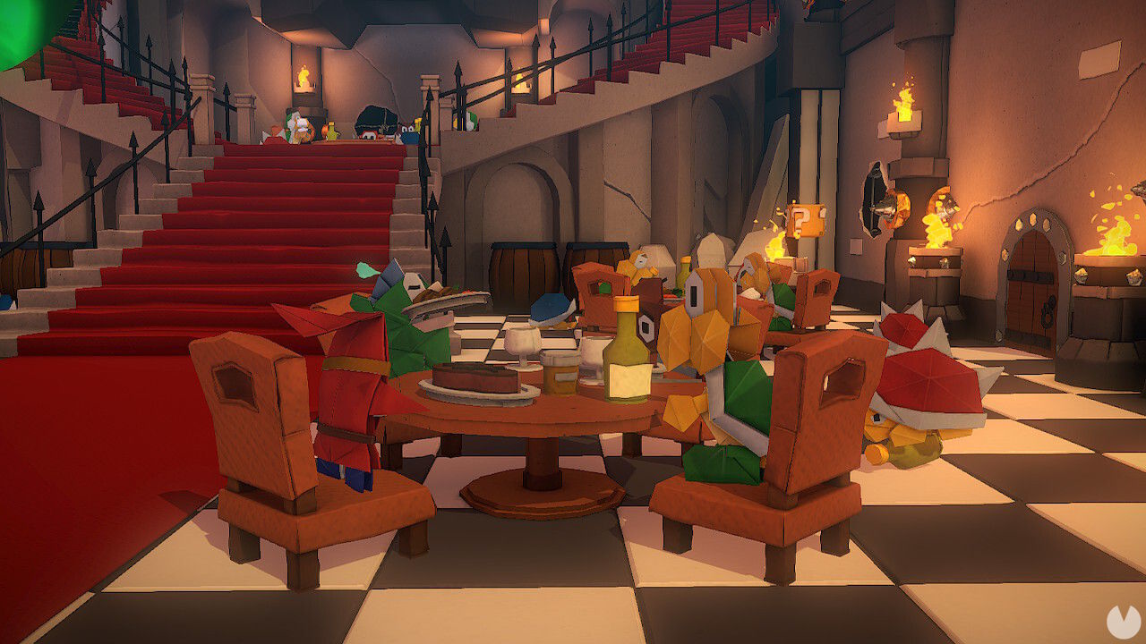 Castillo de Bowser al 100% en Paper Mario: The Origami King