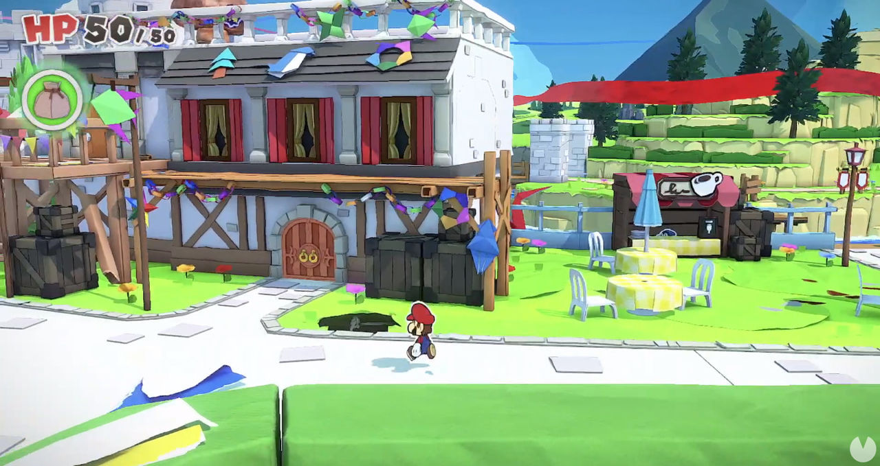 TODOS los agujeros en Villa Toad de Paper Mario The Origami King