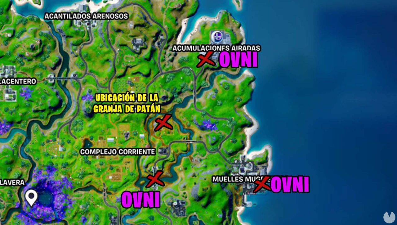 Fortnite: dónde encontrar la granja de Patán y un tractor