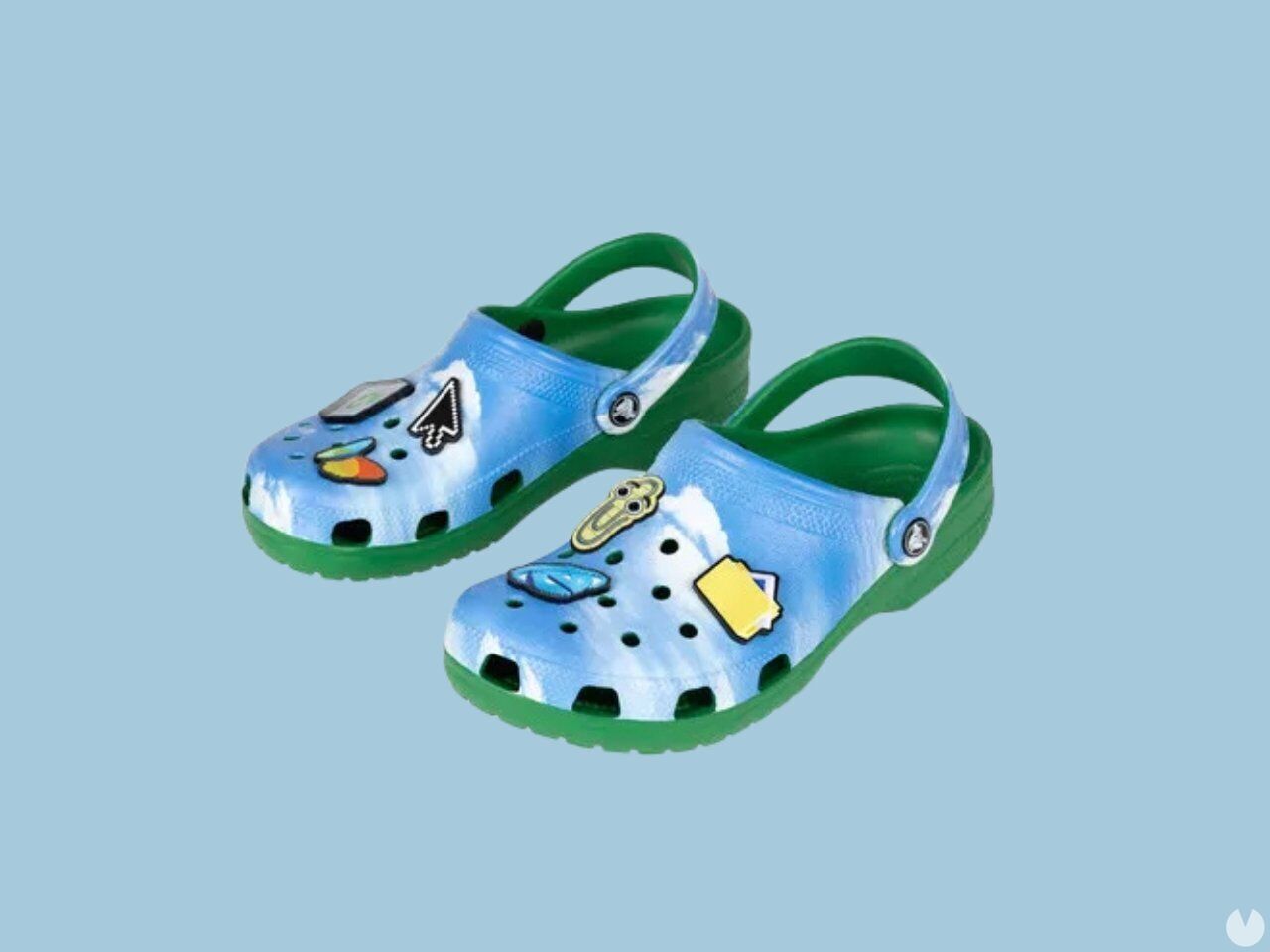 Las Crocs inspiradas en Windows XP ya son una realidad y Microsoft te ...