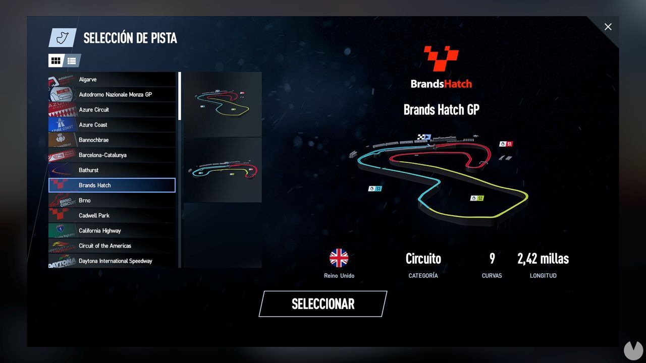 Todos los circuitos y pistas de Project Cars 2