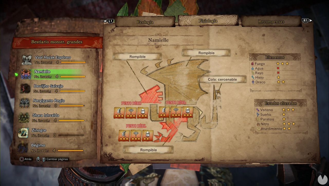 Namielle en Monster Hunter World: cómo cazarlo y recompensas