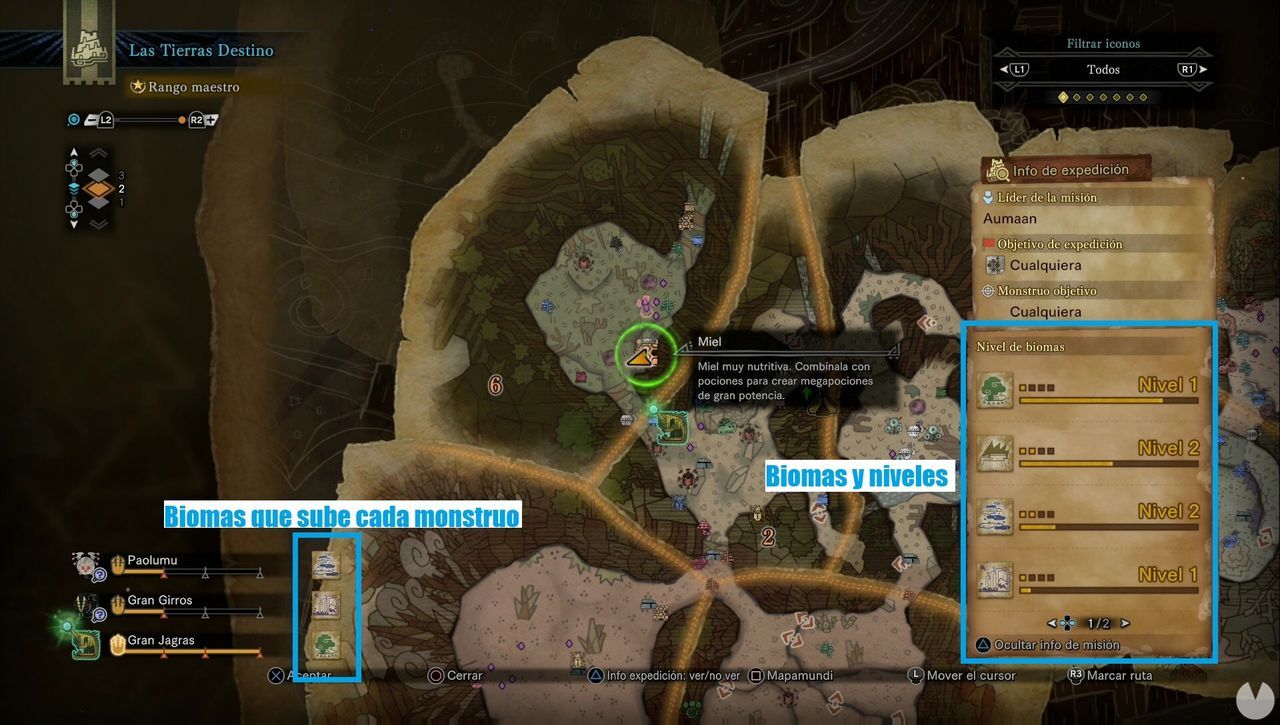 TODO sobre Las Tierras Destino en Monster Hunter World Iceborne