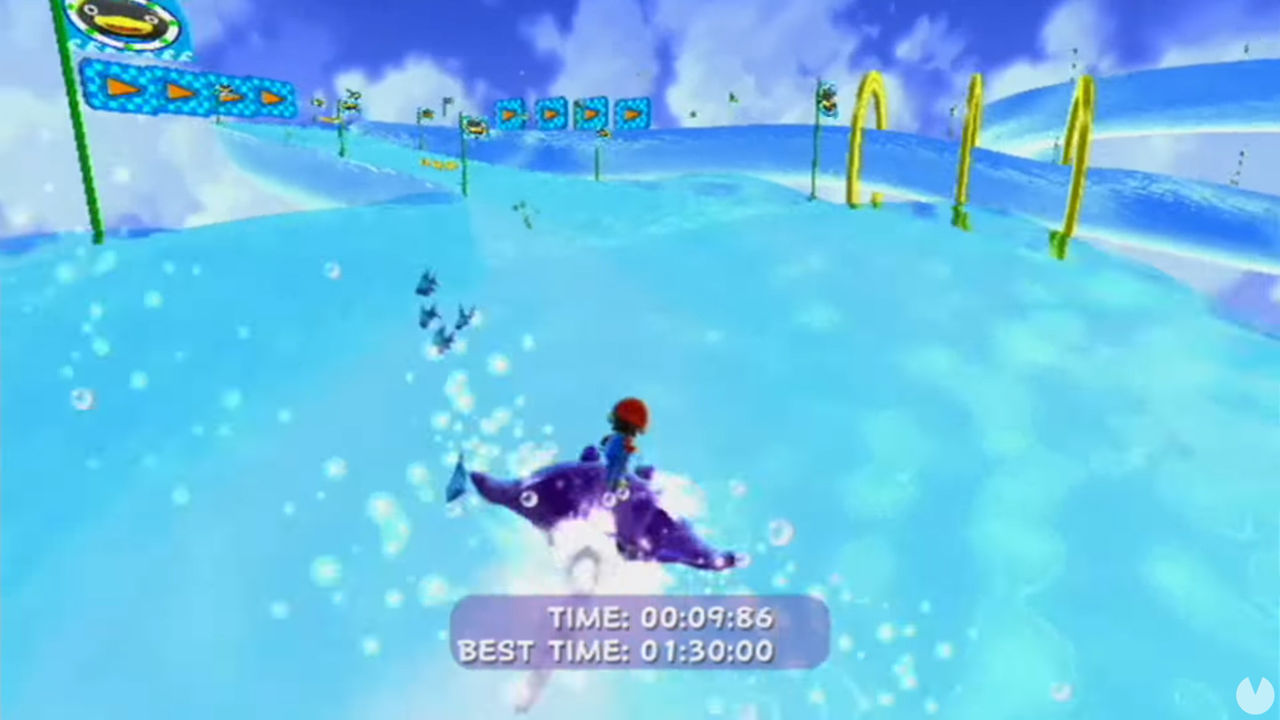 Galaxia Surfing (entr.) en Super Mario Galaxy al 100% y estrellas