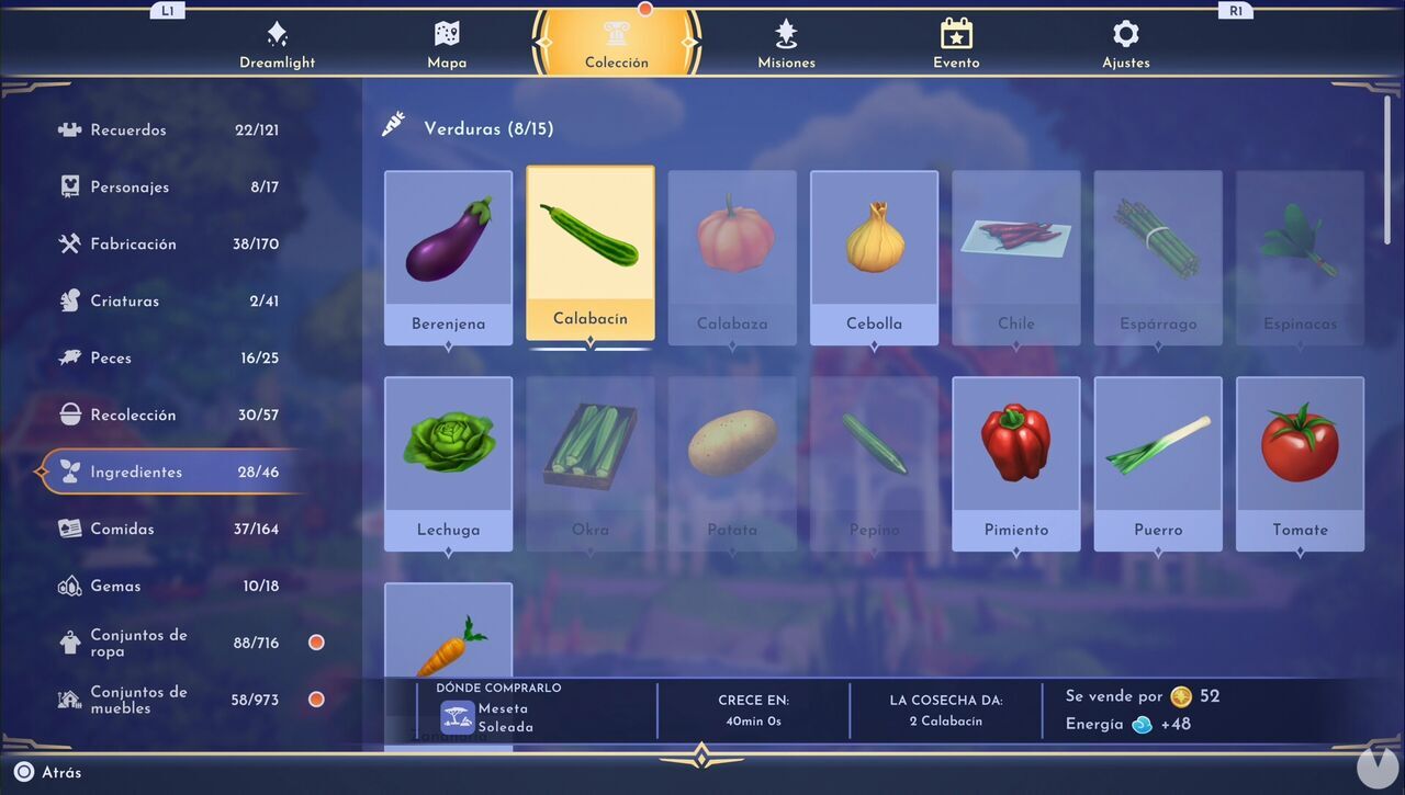 TODAS las recetas de comida en Disney Dreamlight Valley y cómo crearlas