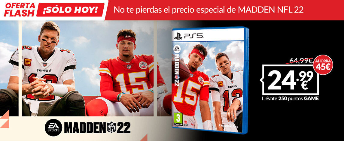 Consigue Madden NFL 22 de PS5 por solo 24,99 euros en GAME, solo hoy en ...
