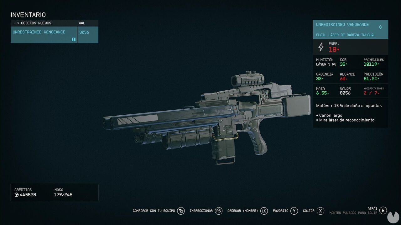 Un alto precio en Starfield al 100%