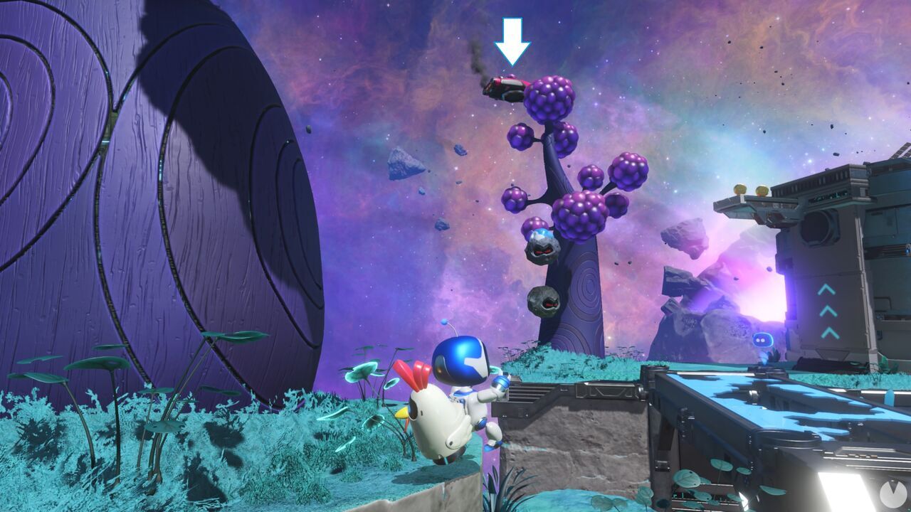 Explosión orbital al 100% en Astro Bot: Todos los secretos y coleccionables