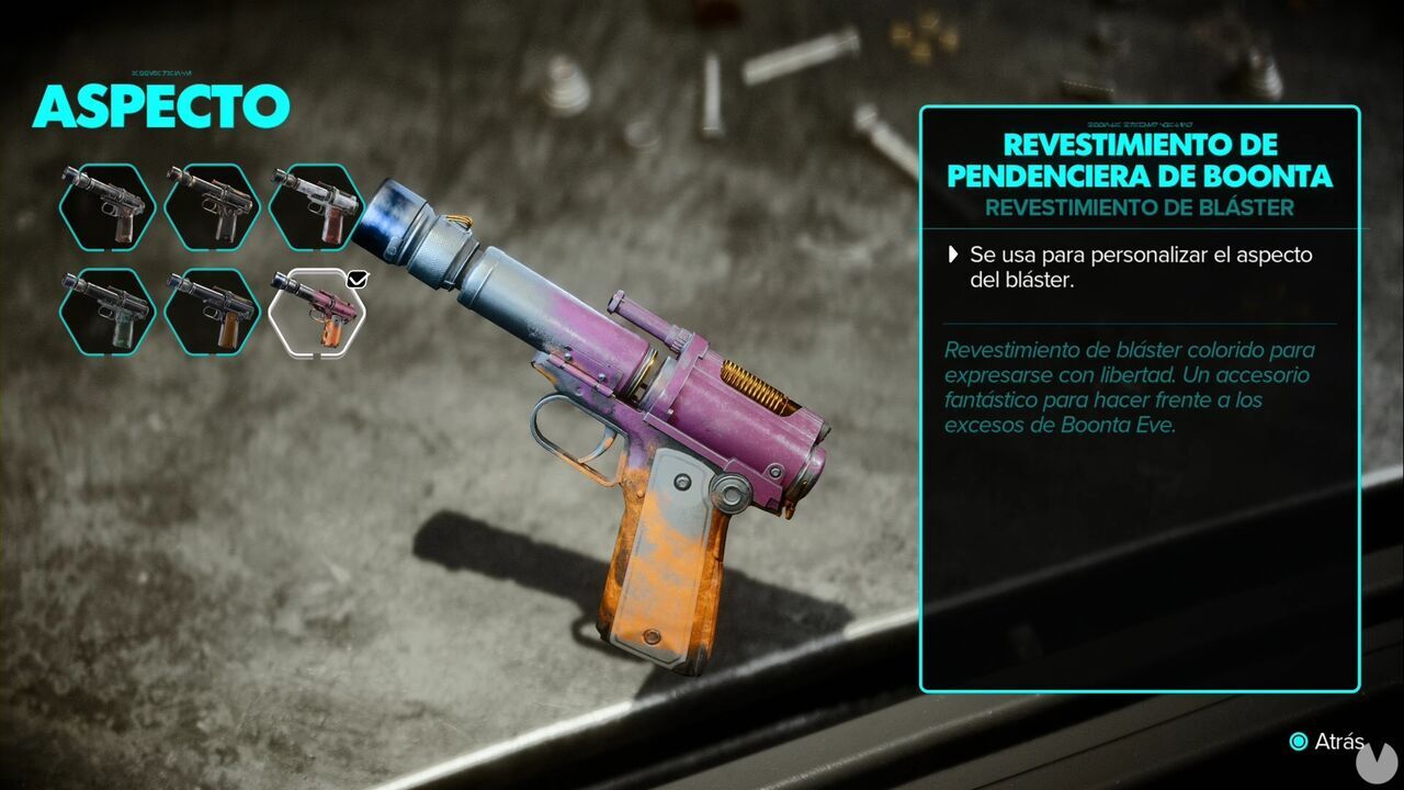 Bláster y mejoras en Star Wars: Outlaws