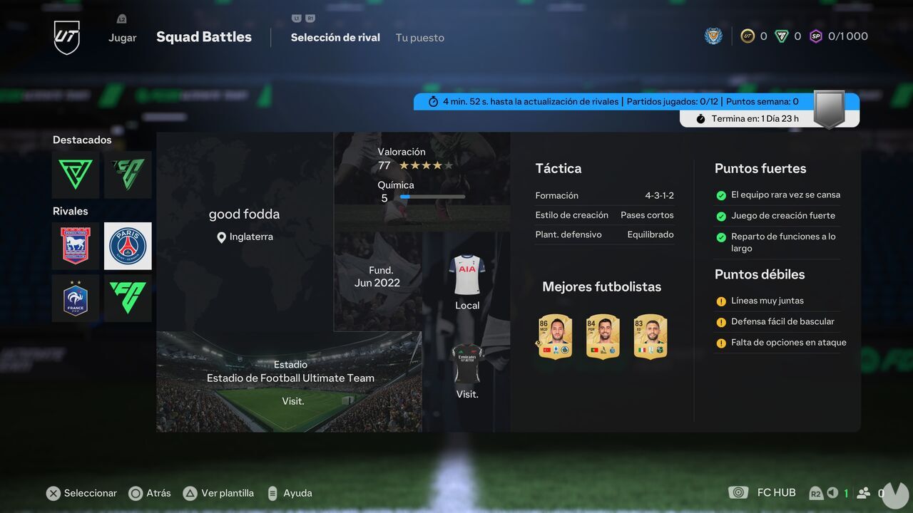 EA Sports FC 25: Recompensas Squad Battles, horarios y rangos (UT 25)