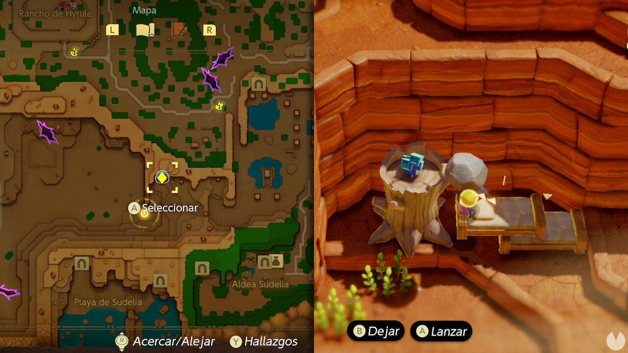 TODAS las piezas de poderilio en Zelda: Echoes of Wisdom y cómo ...