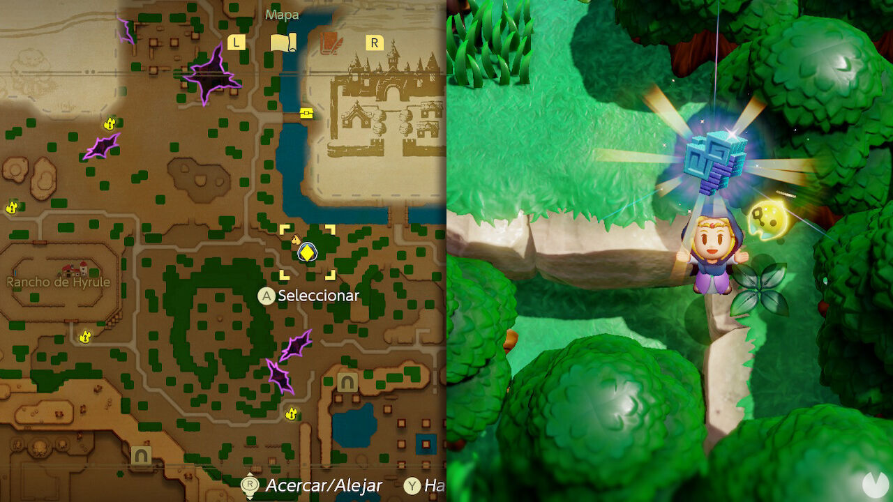 TODAS las piezas de poderilio en Zelda: Echoes of Wisdom y cómo ...
