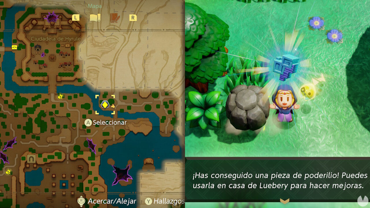 TODAS las piezas de poderilio en Zelda: Echoes of Wisdom y cómo ...