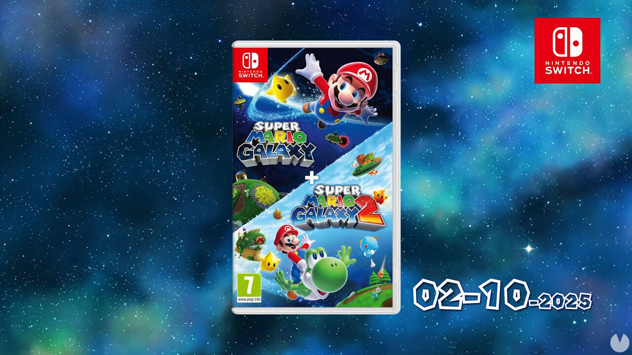 Anunciado Super Mario Galaxy 1 y 2 para Switch: Estarán disponibles en físico y digital en ...